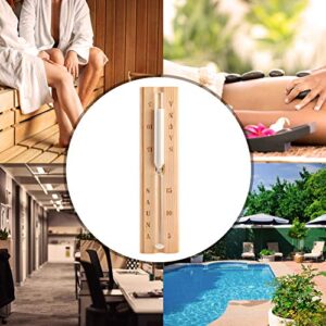 Horticulture Garden Entertainment, 15 Minutes Sand Timer Countdown Clock Accessory for Sauna Spa Room Wooden Sauna Hourglass for Sauna Spa Room