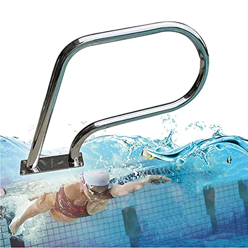 BTZHY Swimming Pool Handrails, 304 Stainless Steel Spa Handrail, Pool Safety Rail Humanized Easy to Maintain Pool Railings for Garden Backyard Pools (1PCS)