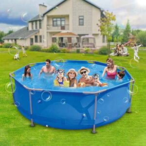 Above Ground Swimming Pool - 10ft x 30in Metal Frame Pool, Swimming Pool for Kids and Adults, Family Fun Kiddie Pool, Summer Fun Swimming Pool, Pool Above Ground, Pools for Backyard, Party, Garden