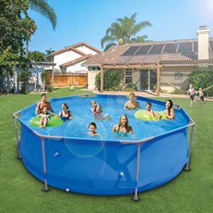 Above Ground Swimming Pool - 10ft x 30in Metal Frame Pool, Swimming Pool for Kids and Adults, Family Fun Kiddie Pool, Summer Fun Swimming Pool, Pool Above Ground, Pools for Backyard, Party, Garden