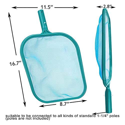 ZITIANY Pool Vacuum Cleaner with Pole Portable Swimming Pool Skimmer Net Brush can be Attached to Garden Hose for Spa Pool Tub Pond Fountain Above Ground & Inground Swimming Pools