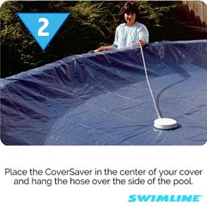 Swimline 5436 Hydrotools Saver Automatic Water Siphon Pump Pool Cover Maintenance Accessory, White