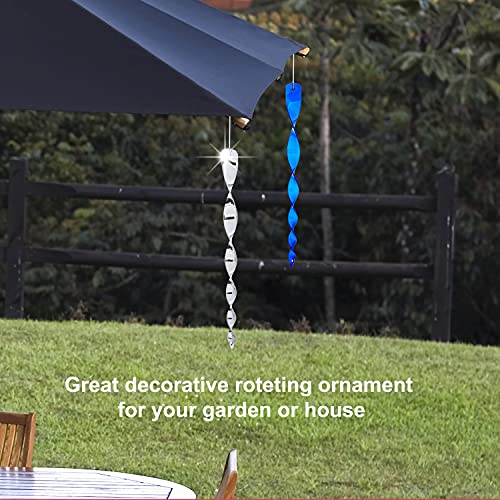 Kurala Bird Deterrent Devices, 36 Pack Bird Reflective Scare Spiral Rods, Keep Birds Away from Garden House, Effective Hanging Bird Ornamental Deterrent Device