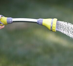 The Relaxed Gardener Watering Wand - 15" Garden Hose Nozzle Sprayer 8 Adjustable Spray Patterns and Thumb Control Shut Off Valve