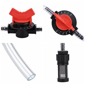 Venturi Fertilizer Injectors, Garden Drip Irrigation Device Kit with G3/4 Fertilizer Injector Switch Filter Water Tube