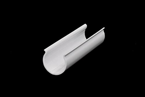 Snap Clamp Greenhouse Cover PVC Clamps for Hoop Pipe Frames - Garden / Plant Cover Clips (12-EZ - 3/4inch Pipe Clamps - JAK Packaging, 20) White