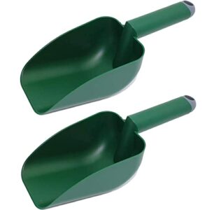 set of 2 plastic soil scoops