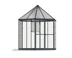 palram – canopia oasis greenhous – 7′ x 8′ x 9′ – gray