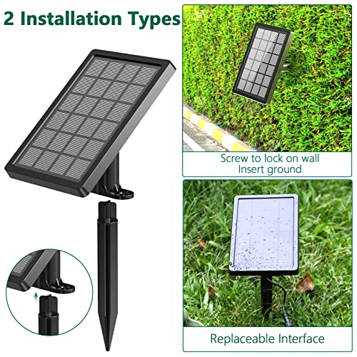 AISITIN 5W Solar Fountain Pump DIY Kit, Bird Bath Solar Water Fountain with 4 Nozzles for Garden/Outdoor, with 3.2ft Water Pipe and Stake, Solar Powered Fountain for Garden, Ponds, Pool, Outdoor