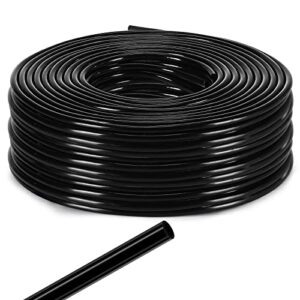 willbond 656 feet 1/4 inch drip irrigation tubing irrigation hose garden watering tube line, drip line watering drip automatic irrigation equipment set for garden irrigation system flower patio lawn