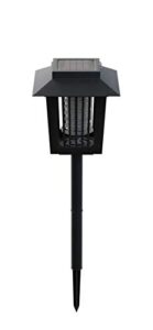 pure garden solar power uv led light – black