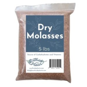 Southside Plants Dry Molasses Plant Fertile Soil - Organic Dried Molasses Powder Boost Health of Your Soil & Pet with Vitamins Carbohydrates - Beneficial Soil for Natural Gardening 5 lb