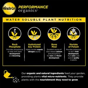 Miracle-Gro Performance Organics All Purpose Plant Nutrition and Garden Feeder Bundle: More Bounty (vs unfed), Feeds Instantly