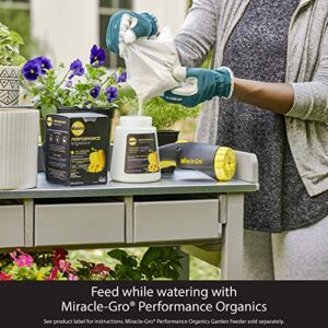 Miracle-Gro Performance Organics All Purpose Plant Nutrition and Garden Feeder Bundle: More Bounty (vs unfed), Feeds Instantly