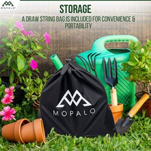 Mopalo 12" Soil Sieve Set with 4 Interchangeable Mesh Screens 1mm, 3mm, 5mm, and 7mm - Garden Sifter for Rocks, Seeds, Dirt, Compost and Potting Soil