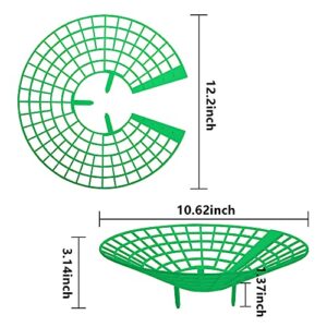 codree 10 Pack Strawberry Plant Supports, Strawberry Plant Stand with 3 Sturdy Legs, Strawberry Growing Racks, Strawberry Growing Frame, Protecting Strawberry Plants from Mold, Rot and Dirt, Green