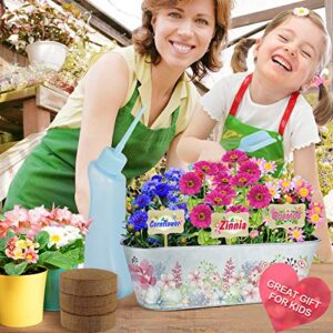 Kids Paint & Planting Flower Growing Kit, 27Pcs Childrens Gardening Plant Kits Arts & Crafts Garden Toy Set Birthday for Girls & Boys Age 4, 5, 6, 7, 8-12 Years Old