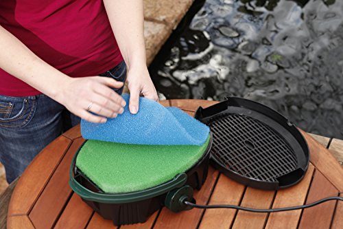 Pennington Aquagarden , Pond Filter for Ponds , Foam Filter Set , Polymer Wool Filter Pads , Pond Maintenance Kit , Suitable for Inpond 5 in 1 300 Gallon Model, White, Large (Fit 300)