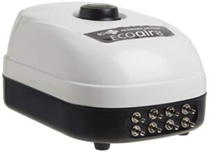 ecoplus 380 gph (1440 lph, 13w) air pump w/ 8 outlets | aquarium, fish tank, fountain, pond, hydroponics