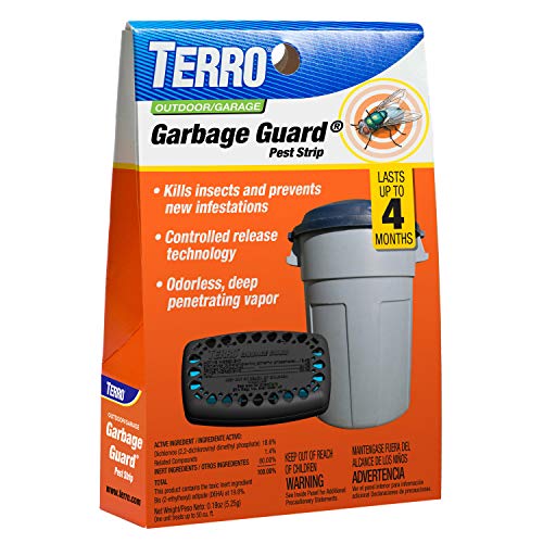 TERRO T800 Garbage Guard Trash Can Insect Killer - Kills Flies, Maggots, Roaches, Beetles, and Other Insects