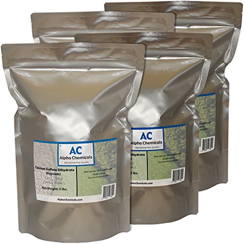 Calcium Sulfate Dihydrate - Gypsum - CaSO4*2H2O - 20 Pounds