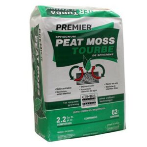 premier horticulture 0128p 2.2cu ft sphag peat moss, 2.2-cubic foot