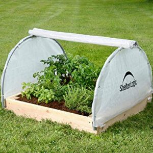 ShelterLogic 4' x 4' GrowIT Backyard Round Roof Style Raised Bed Greenhouse with Fully Closable Translucent Waterproof Cover (Wood Frame Not Included)