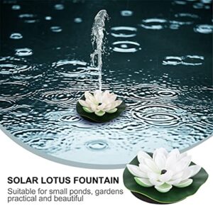 n/a 1Pc Lotus Shaped Fountain Garden Solar Fountain Floating Water Pump Solar Fountain for Pool for Garden Yard