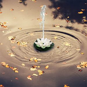 n/a 1Pc Lotus Shaped Fountain Garden Solar Fountain Floating Water Pump Solar Fountain for Pool for Garden Yard