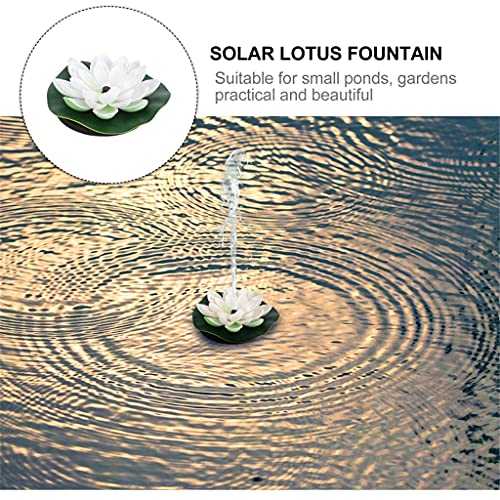 n/a 1Pc Lotus Shaped Fountain Garden Solar Fountain Floating Water Pump Solar Fountain for Pool for Garden Yard