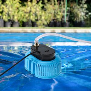 Patioer Pool Cover Pump, 850 GPH Above Ground Swimming Pool Pump Cover, Submersible Water Pump Kit with Drainage Hose Adapters, Water Pump for Pool Draining