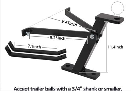 XYZCTEM Lawn Mower Trailer Towing Hitch, Garden Tractor Pro Hi Hitch Compatible with John Deere Ariens Cub Cadet Poulan Pro Husky Husqvarna Craftsman Riding Mowers