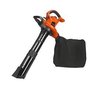 black+decker leaf blower & leaf vacuum, 3-in-1, 12-amp, 250-mph, 400-cfm (bv6000)