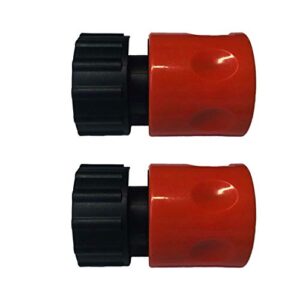 dealenvy- quick connect lawn mower deck wash port hose adapter/attachment – compatible with part numbers: ts350, 921 04041, 416405, gx22425 many more (2, red)