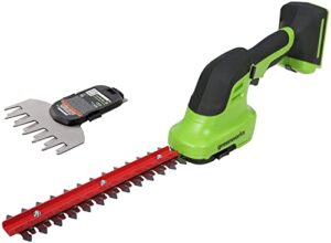 greenworks 24v cordless shear shrubber, tool only