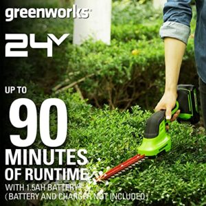 Greenworks 24V Cordless Shear Shrubber, Tool Only