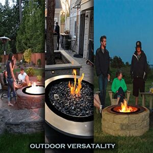 FEBTECH Fire Rings for Outdoors Heavy Duty– Fire Pit Ring 45 Inch – Fire Pit Insert Round DIY Fire Pit Liner - Above or In-Ground fire Ring for Outdoor Garden Patio Camping Bonfire