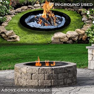 FEBTECH Fire Rings for Outdoors Heavy Duty– Fire Pit Ring 45 Inch – Fire Pit Insert Round DIY Fire Pit Liner - Above or In-Ground fire Ring for Outdoor Garden Patio Camping Bonfire