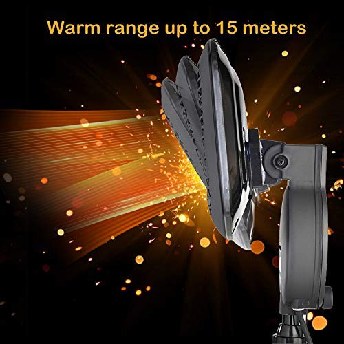 Patio Heater Indoor - Outdoor Electric Heater - 1500W Carbon Infrared Heater Floor Standing - Patio Heater,Infrared Heater,3 Power Levels Patio Heater,Waterproof for Garden,Garage,Bedroom