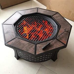 Fire Pits,BBQ Grill,for Outdoor Camping Picnic Bonfire Patio Backyard Garden Beaches Park,Family Essential Multifunctional Stove