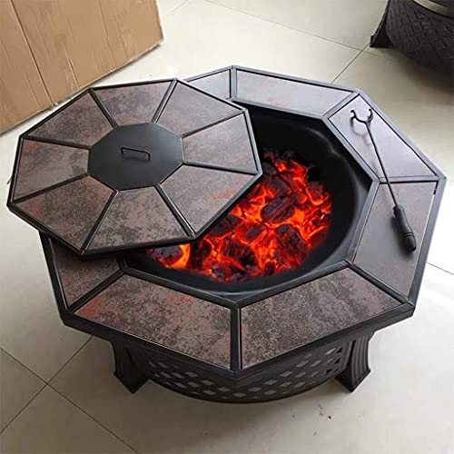 Fire Pits,BBQ Grill,for Outdoor Camping Picnic Bonfire Patio Backyard Garden Beaches Park,Family Essential Multifunctional Stove