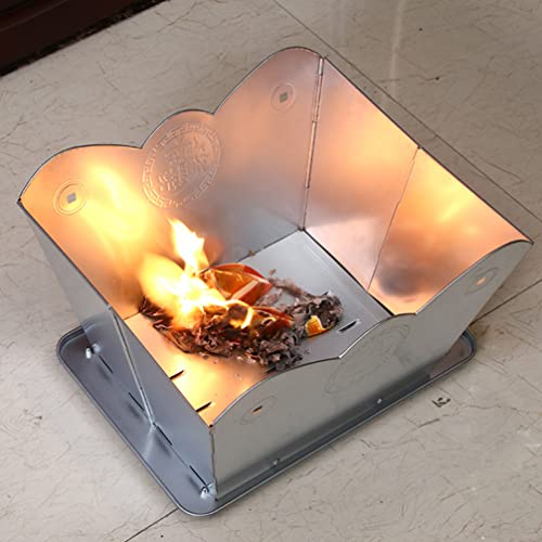 BESPORTBLE Trash Cans Outdoor 1 Set Burn Stainless Steel Incinerator Cage Bin Burning Leaves Yuanbao Shaped Burner Bucket for Garden Leaf Trash Wood Backyard Bonfire Collapsible Bin