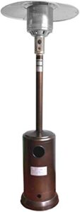 liangzai outdoor patio heater-46000-btu patio heaters propane stainless steel floorstanding liquid propane garden patio heater,w/accessories/wheels (bronze)