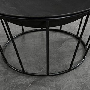 FirsTime & Co. Black Lakeview Fire Pit with Screen Lid, Wood Burning Fire Pit for Garden, Backyard, Patio, Metal, 23 x 23 x 20 inches