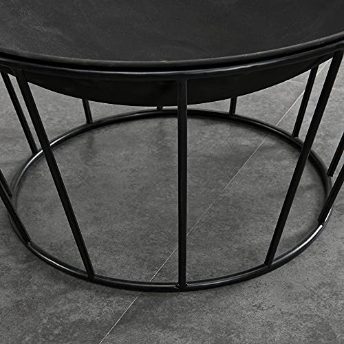 FirsTime & Co. Black Lakeview Fire Pit with Screen Lid, Wood Burning Fire Pit for Garden, Backyard, Patio, Metal, 23 x 23 x 20 inches