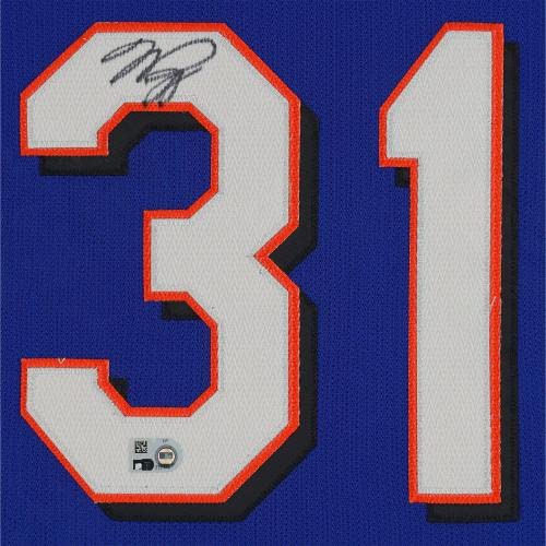 Mike Piazza New York Mets Autographed Royal Blue Mitchell & Ness Replica Batting Practice Jersey - Autographed MLB Jerseys