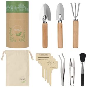 Indoor Garden Tools for Gardening - KiiZYS 12-Piece Small Gardening Tools Set - Indoor Gardening Gifts for Women - Mini Gardening Hand Tools