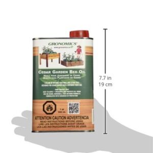 Gronomics GBO1Q Cedar Garden Bed Oil, 1-Quart