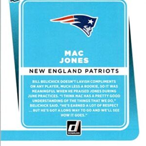 2021 Donruss #255 Mac Jones New England Patriots Rated Rookies NFL Football Card (RC - Rookie Card) NM-MT