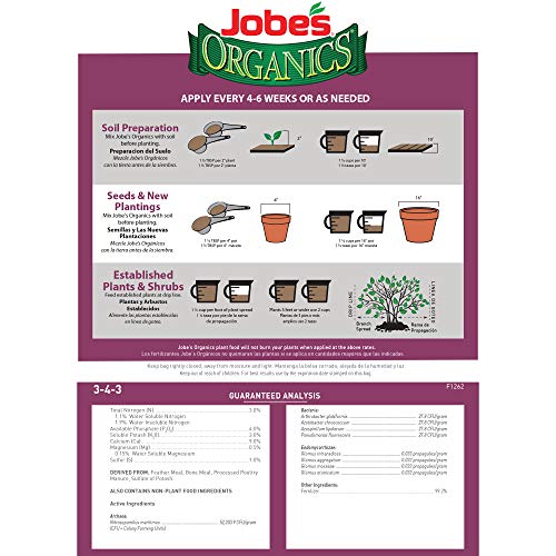 Jobe's 09426 Granular Plant Food Flower & Rose, 4lbs